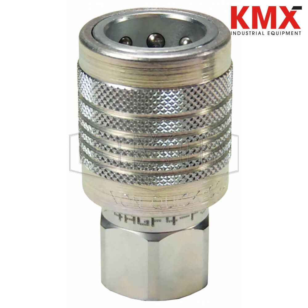 Ag-series Agricultural Push-pull Ball Female Threaded Coupler - KMX USA